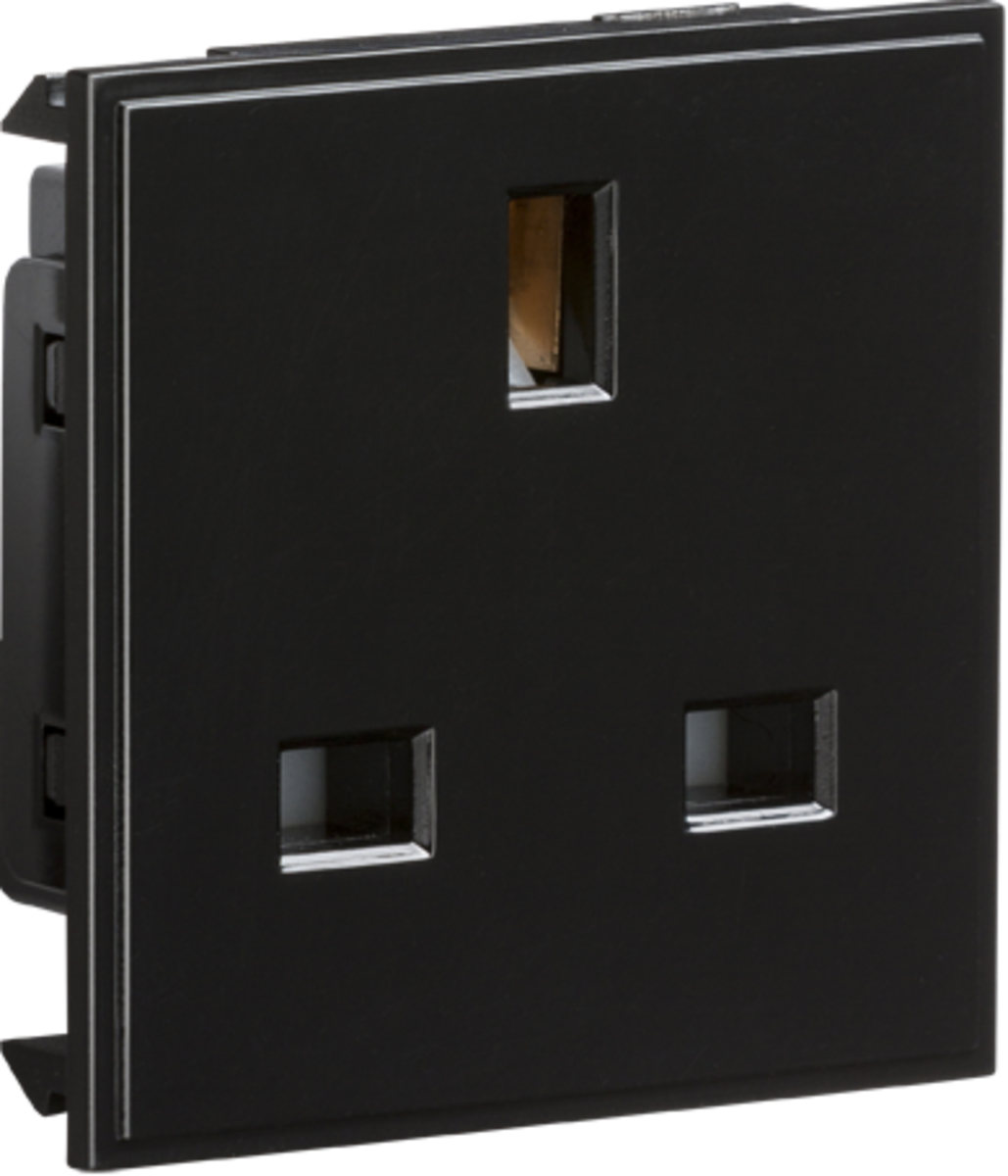 Knightsbridge: NET13BK, 13A Unswitched Socket Module, 50x50mm, ABS ...