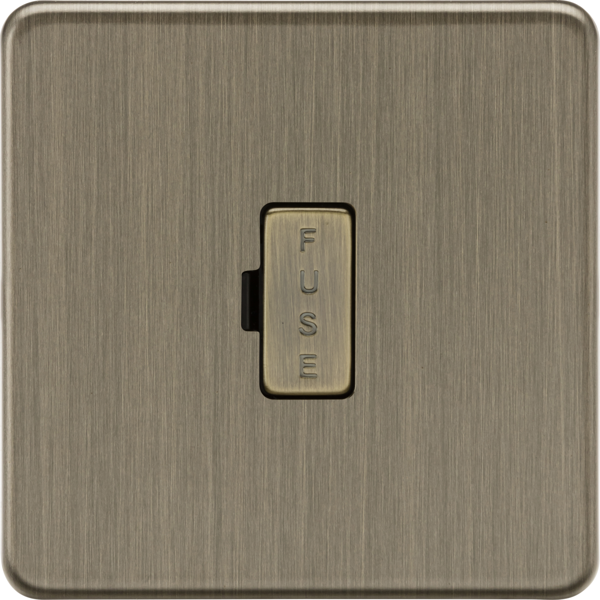 Knightsbridge: SF6000AB, 13A Fused Spur Unit, Antique Brass, Screwless ...
