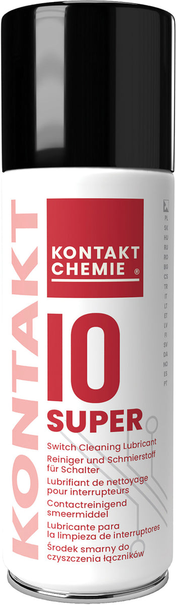 Kontakt Chemie Super 10 Switch Cleaner 200ml 701.227UK | Efficient ...