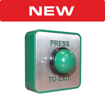 RGL EBGBWC02/PTE Press-to-Exit Button, Stainless Steel Faceplate, Green ...