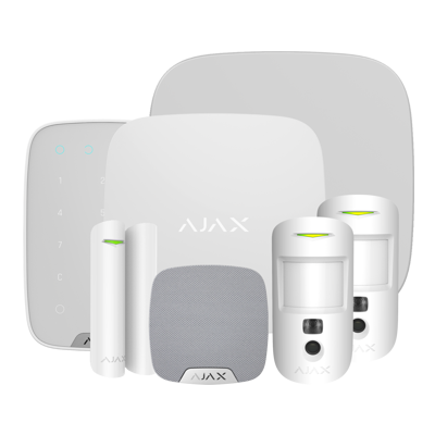 Ajax: HUB2KIT3(WHITE)DD, Security System Hub 2 Starter Kit with 2 ...